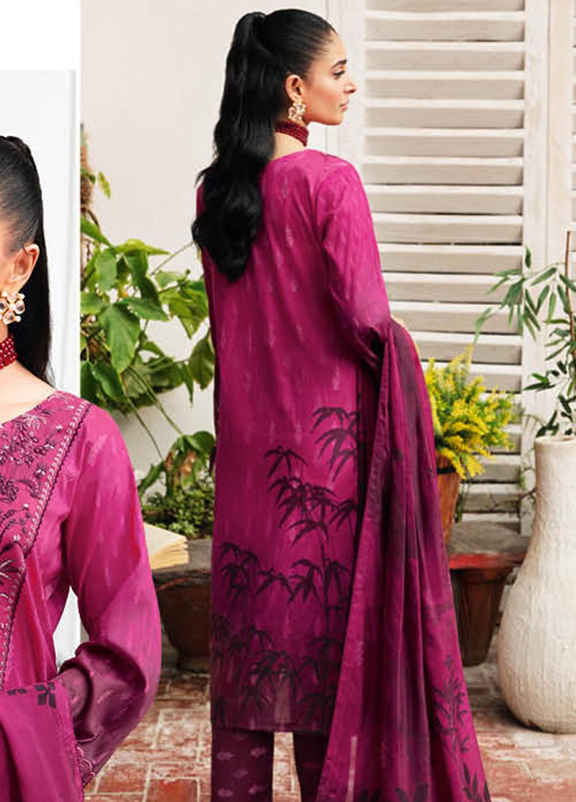 Rangrez By Ramsha Embroidered Lawn Suits Unstitched 3 Piece RSH24R N ...