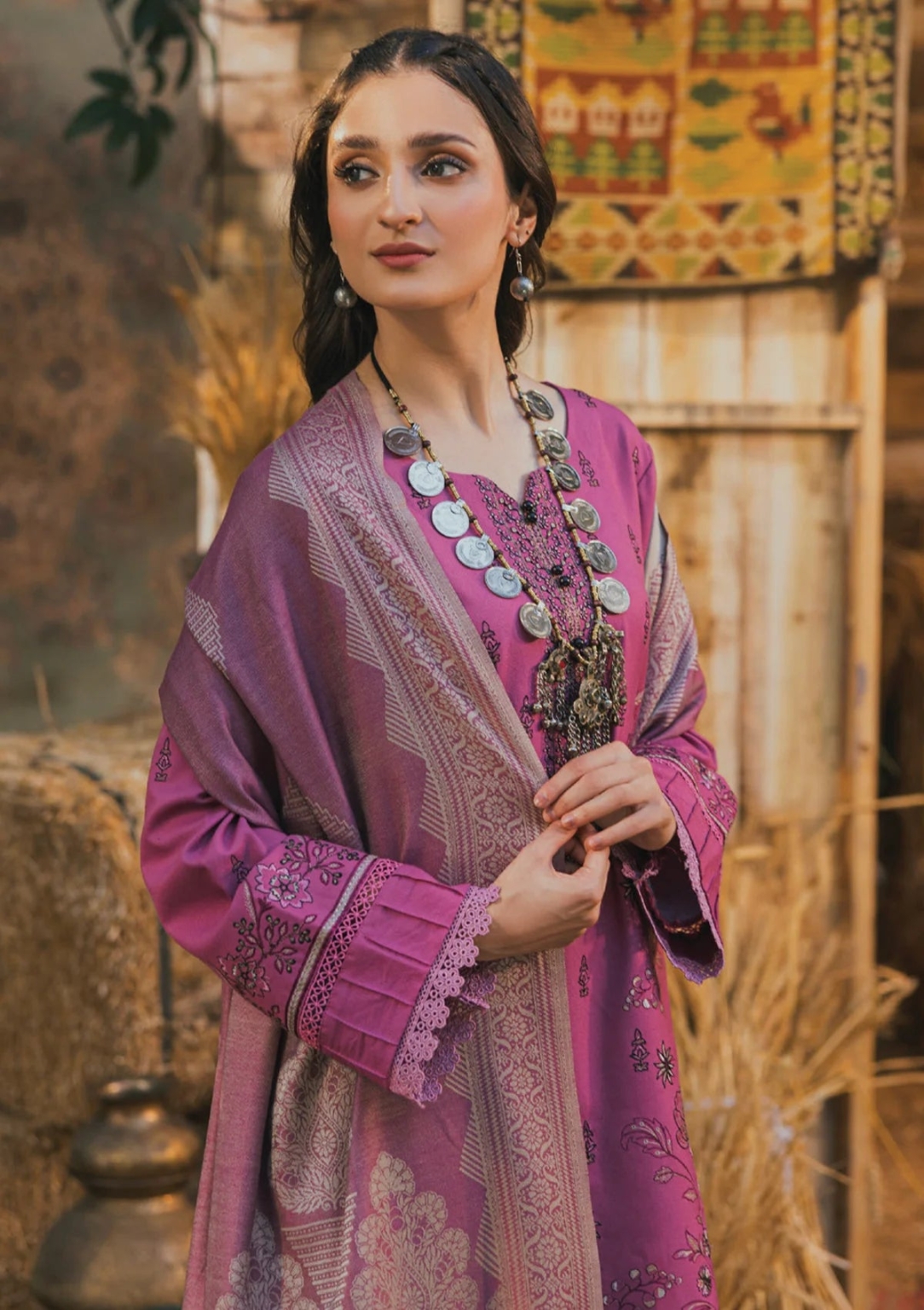 Mahrosh by Celts Embroidered Dhanak Suit Unstitched 3 Piece MBC25 -07 ...