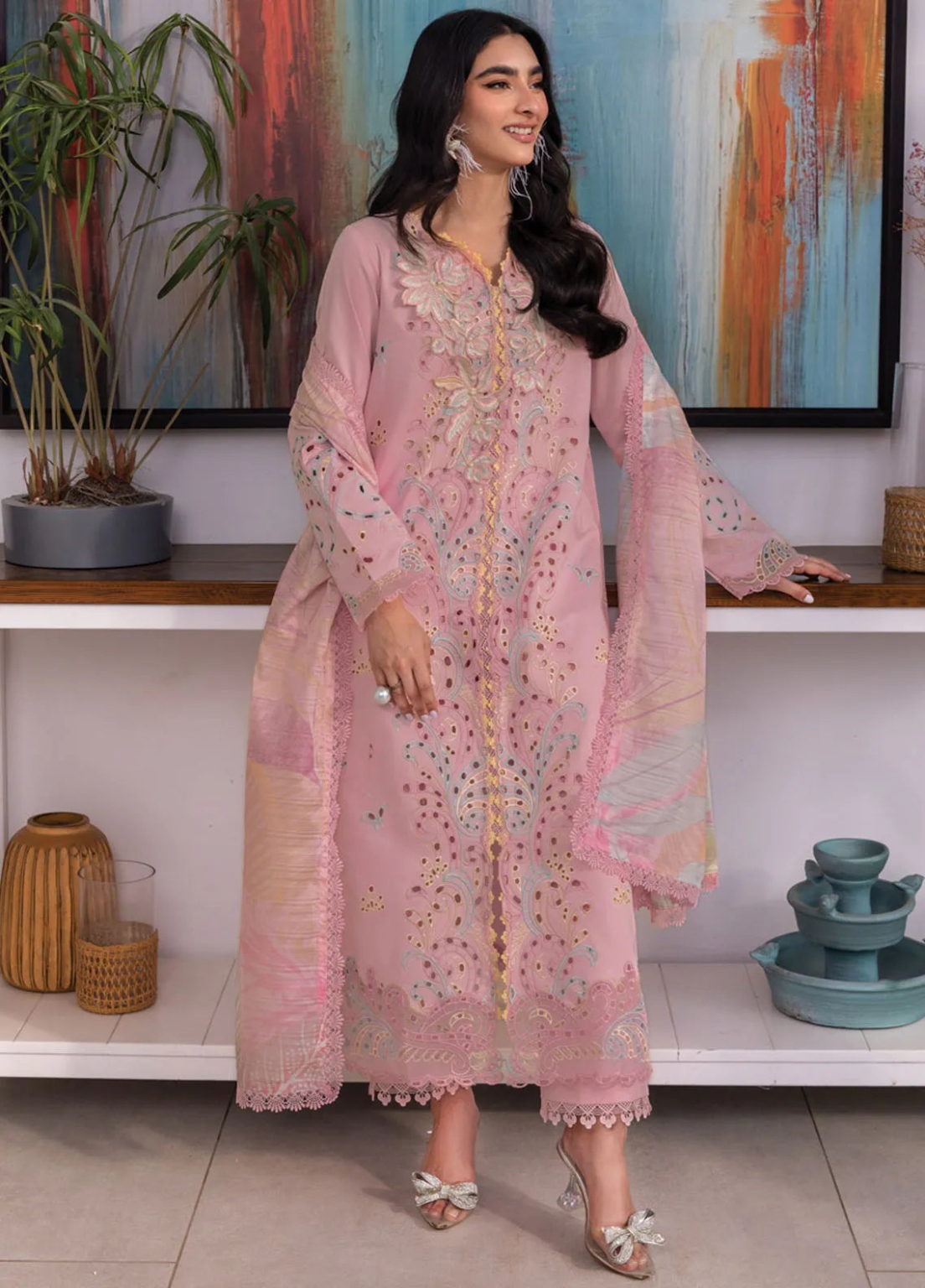 Carnation by Rang Rasiya Embroidered Lawn Unstitched Suits 3 Piece RR25CL D-03 Irha – Festive ...
