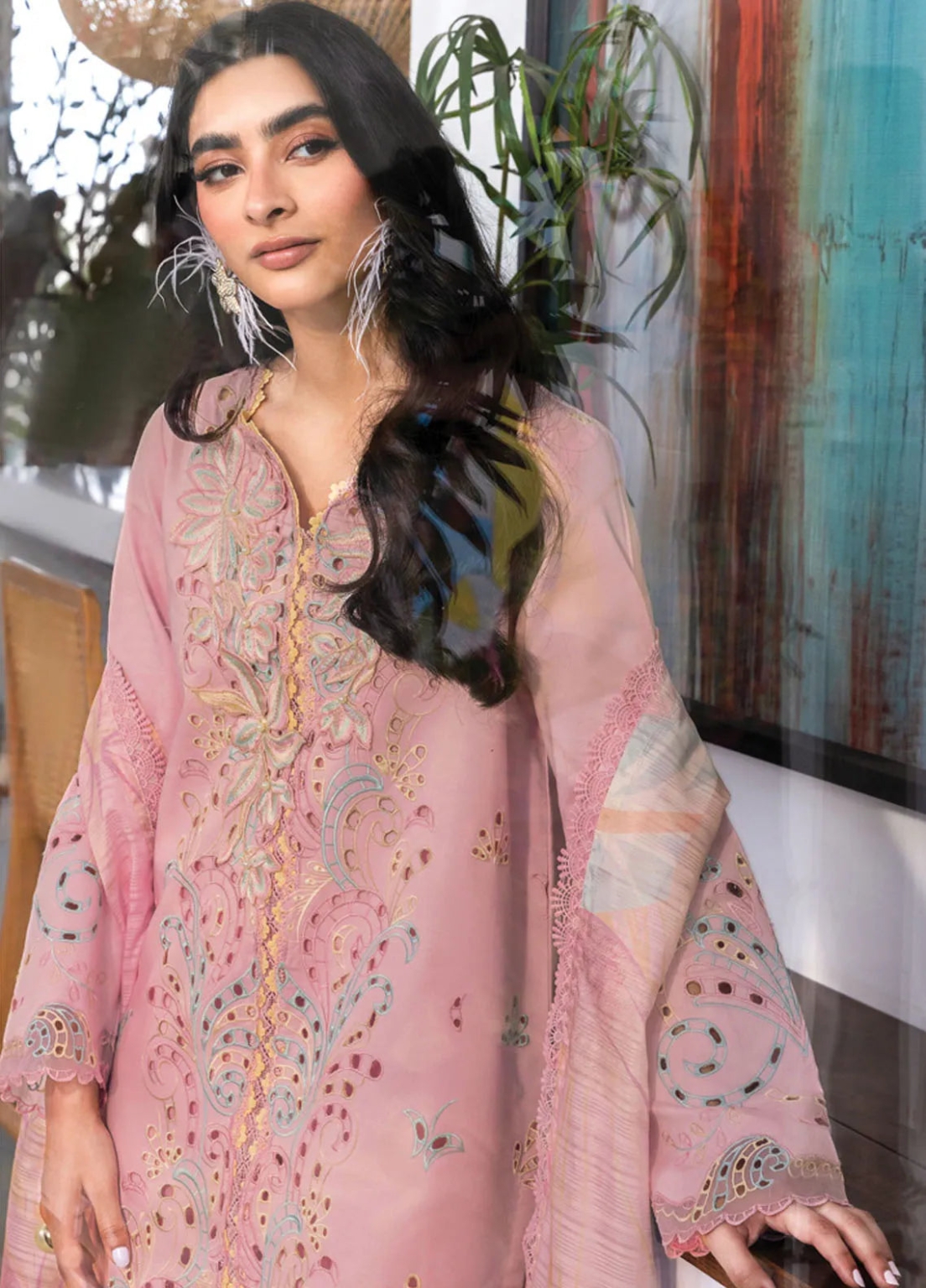 Carnation by Rang Rasiya Embroidered Lawn Unstitched Suits 3 Piece RR25CL D-03 Irha – Festive ...